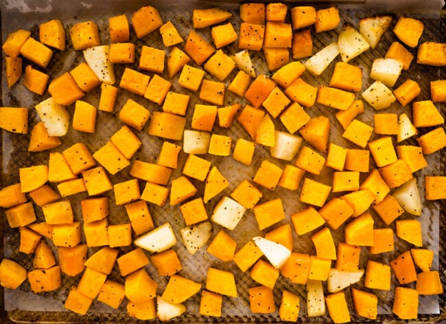 Roasted Butternut Squash Pear Ginger Soup