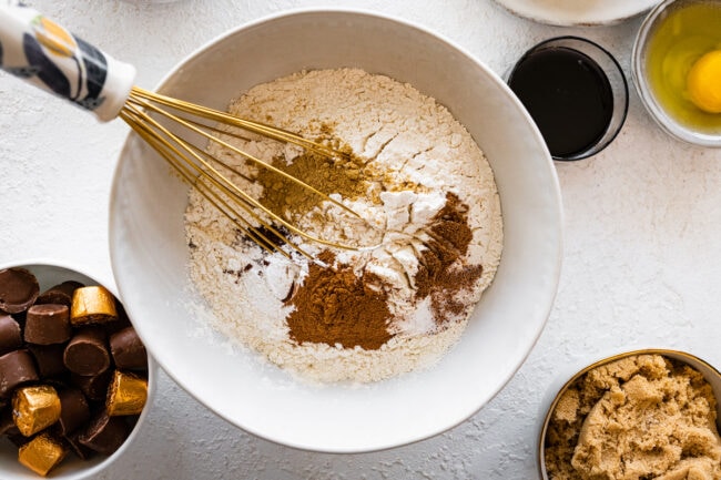 Ginger Molasses Rolo Cookies