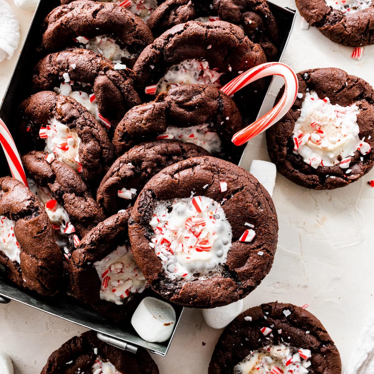 Peppermint Bark Chocolate Chip Cookies - Two Peas & Their Pod