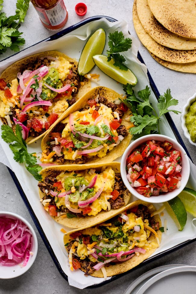 Breakfast Tacos - Two Peas & Their Pod