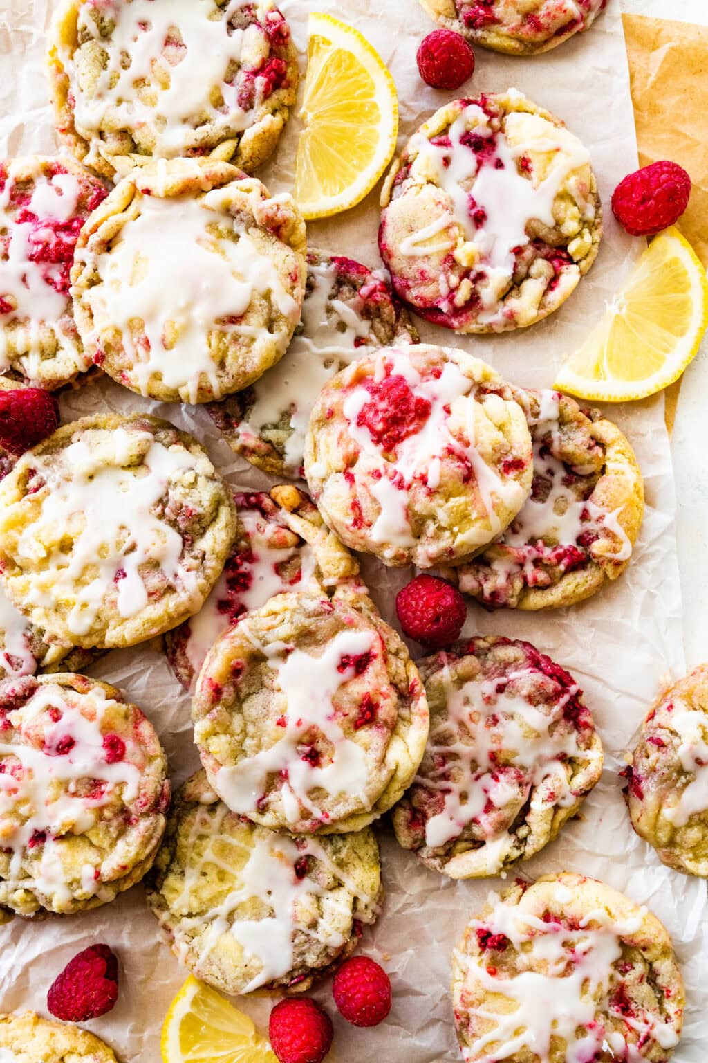 Lemon Raspberry Cookies - Two Peas & Their Pod