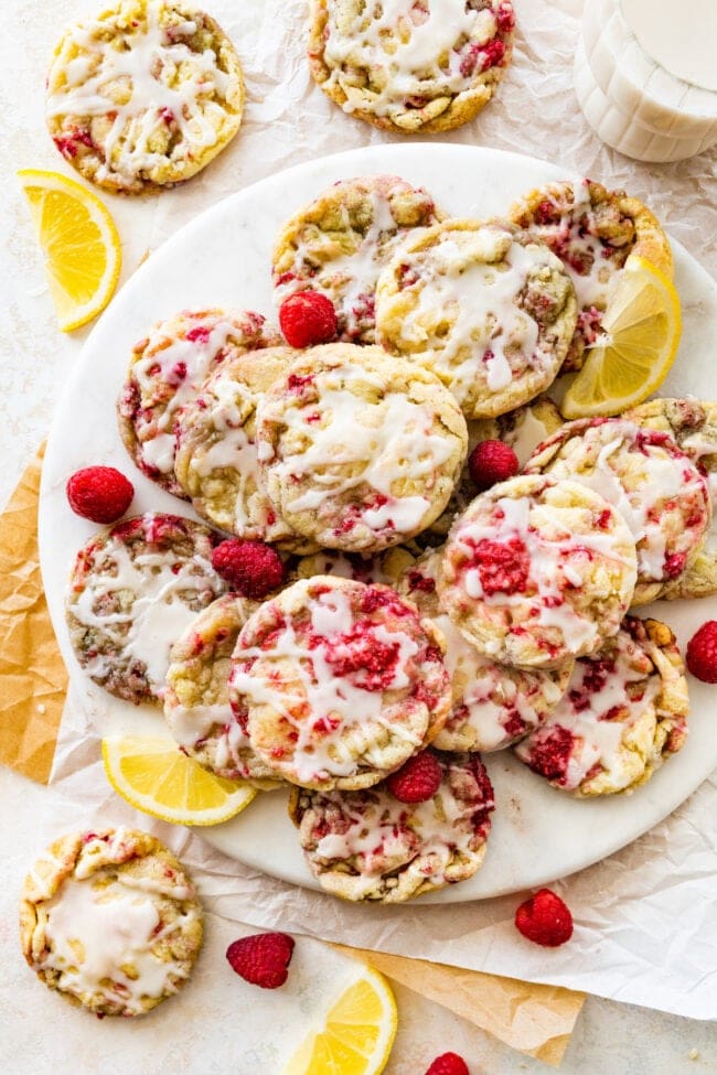 Lemon Raspberry Cookies - Two Peas & Their Pod