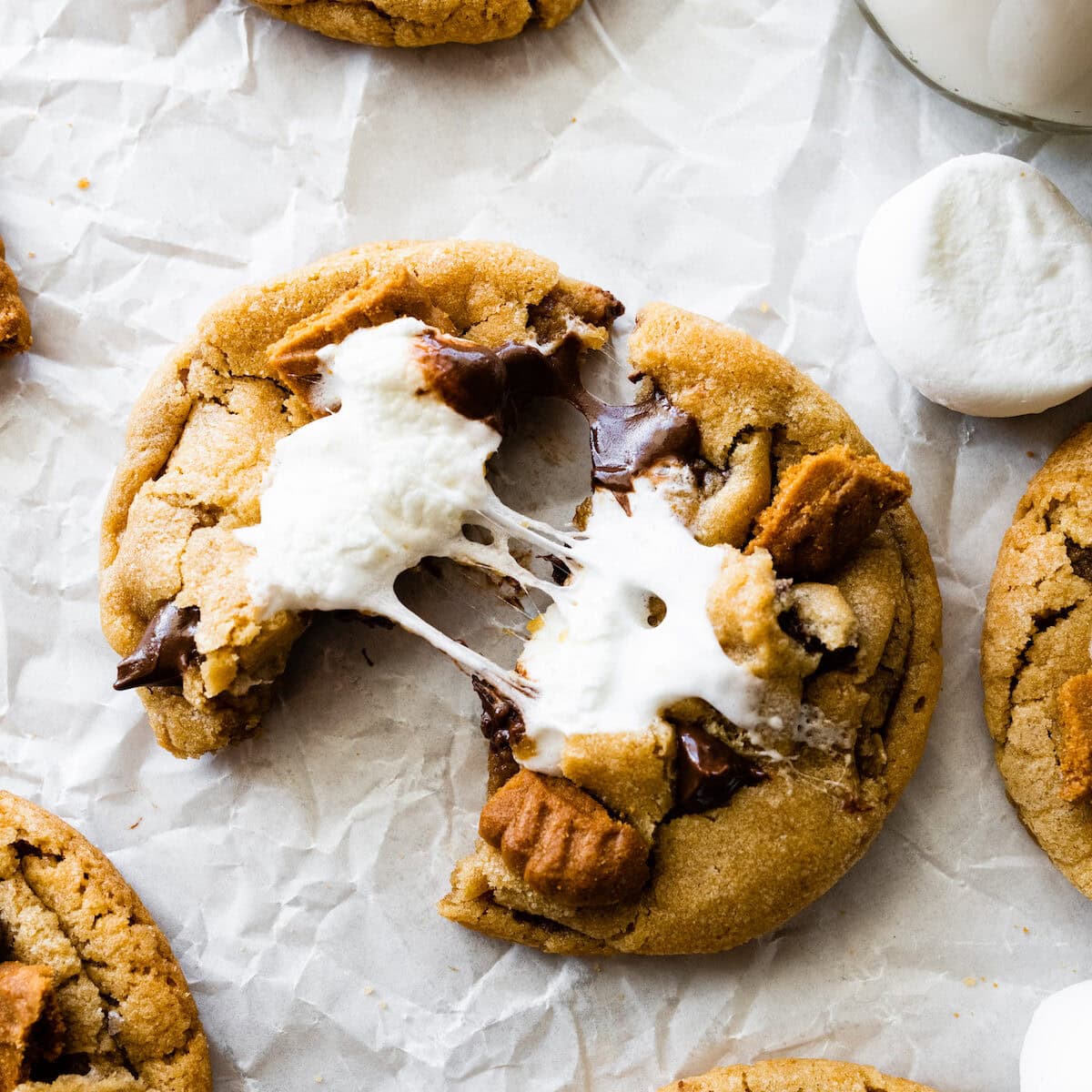 Biscoff S'mores Cookies