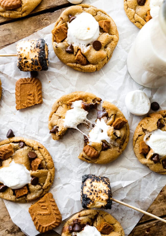 Biscoff S'mores Cookies