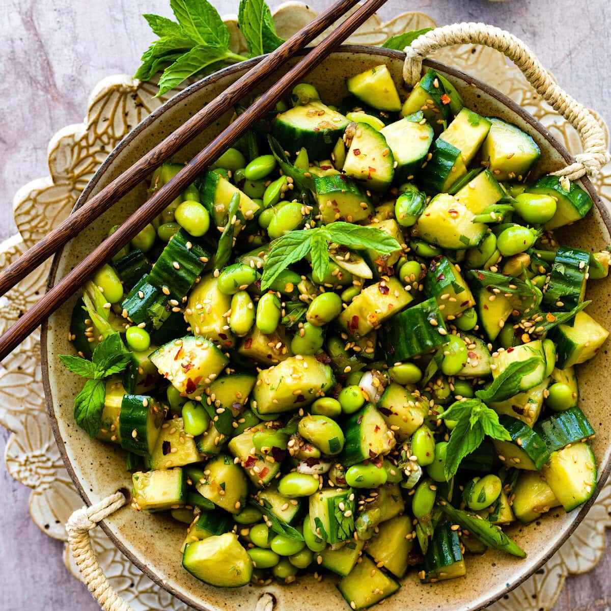 Cucumber Edamame Salad