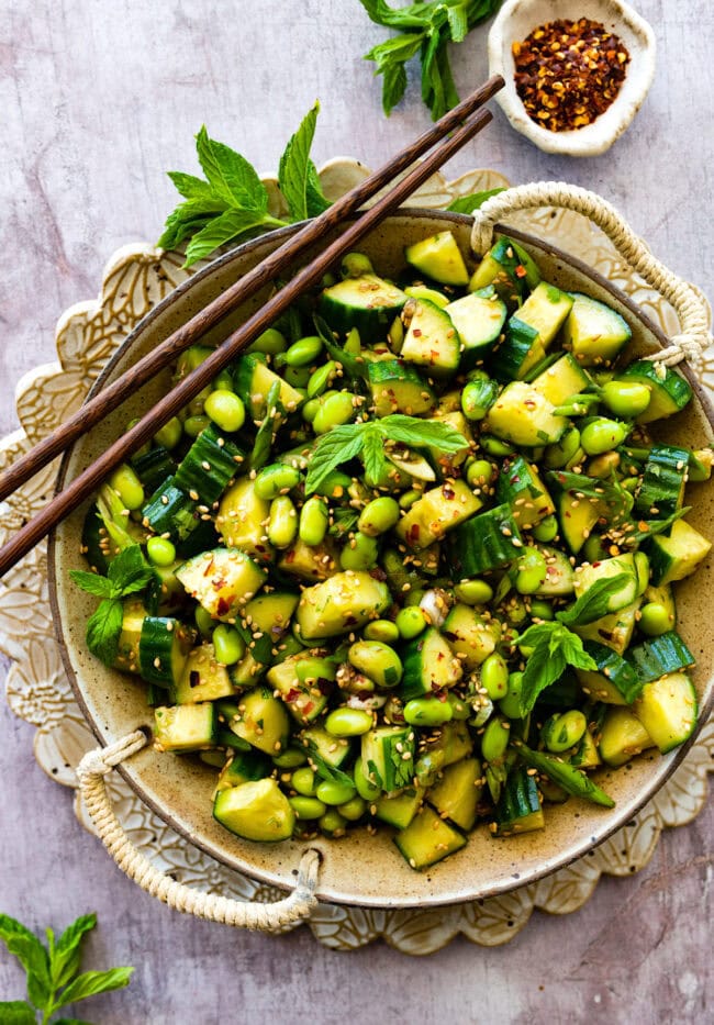Cucumber Edamame Salad