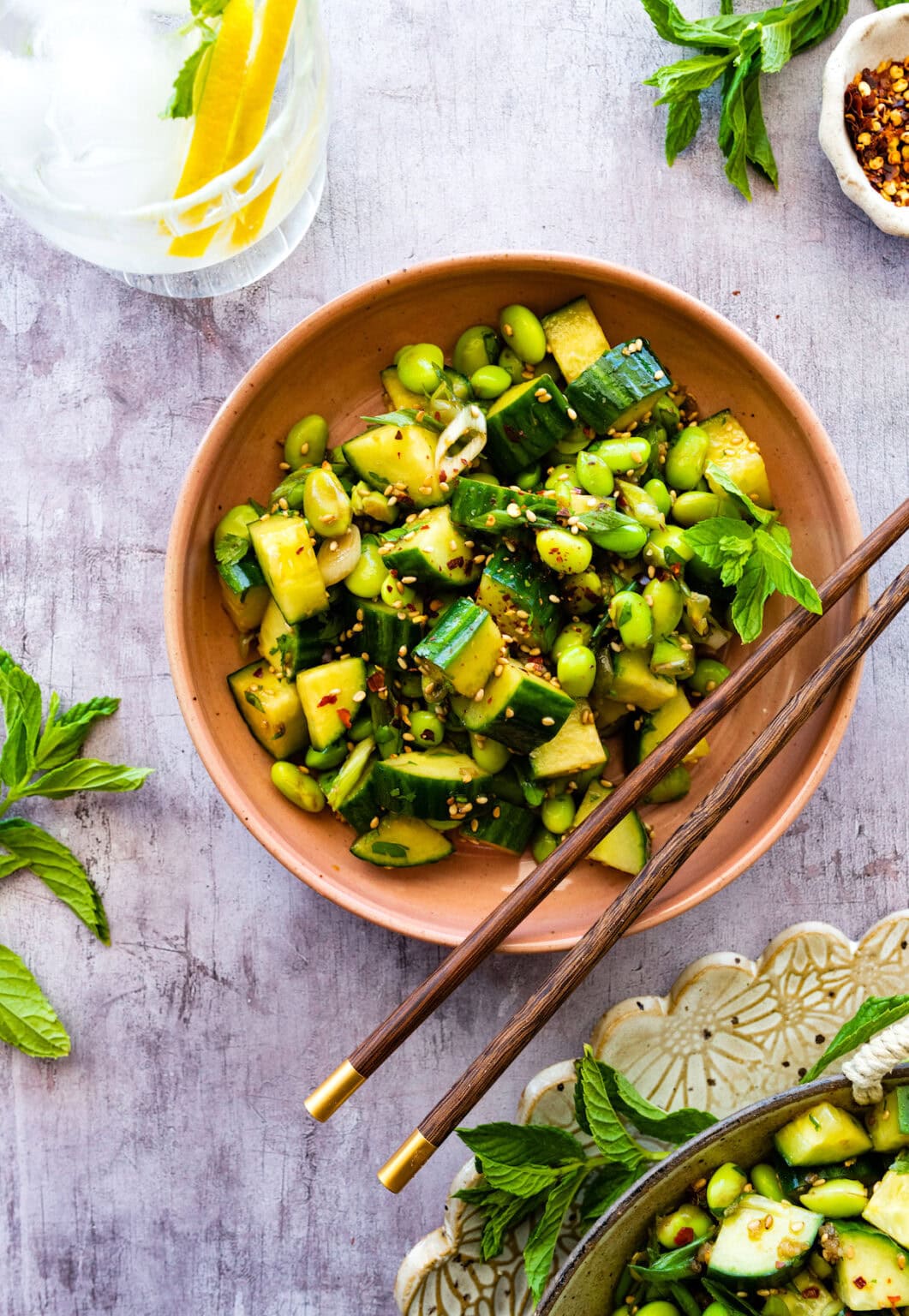 Cucumber Edamame Salad