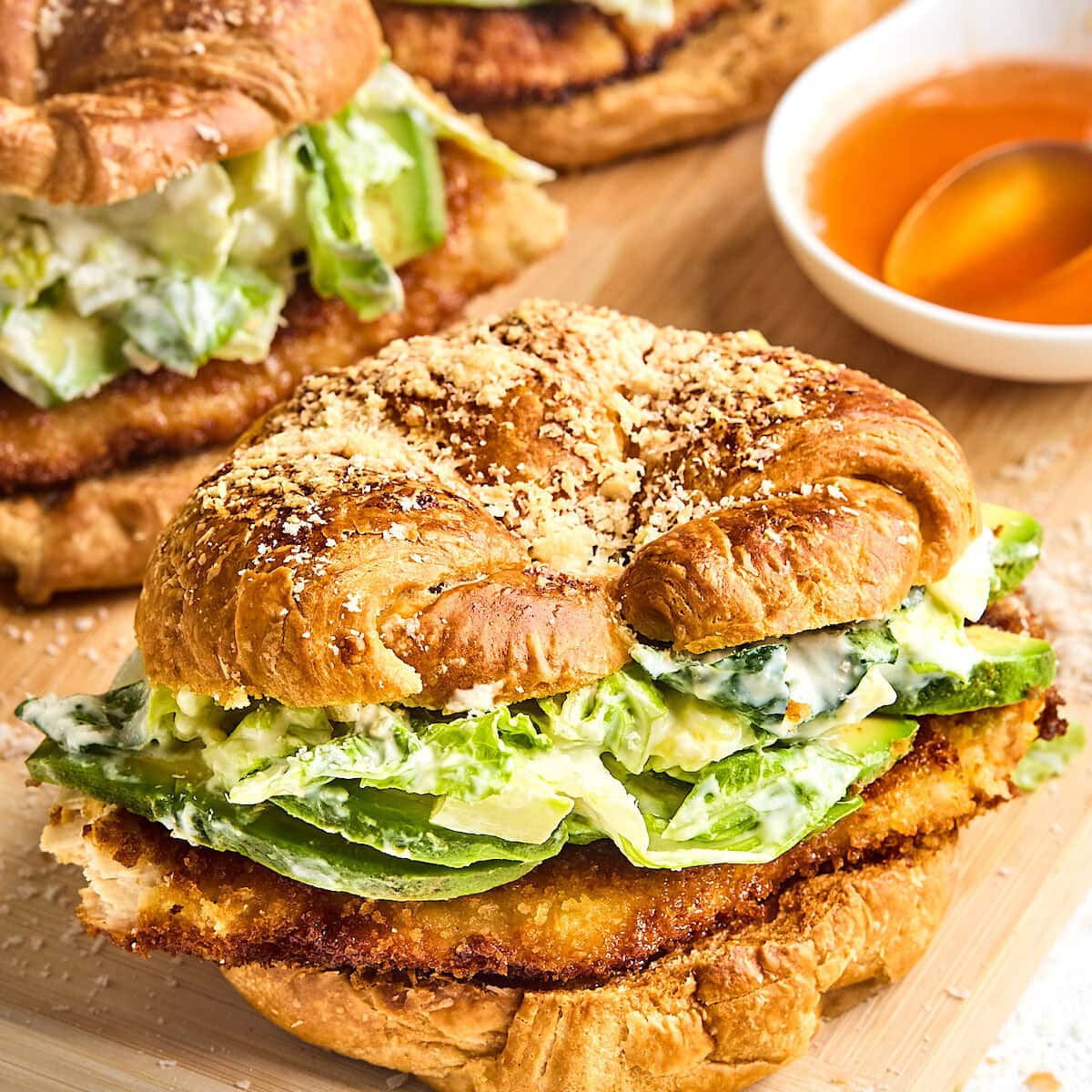 Crispy Chicken Croissant Sandwich - Two Peas & Their Pod - Lumemp.com