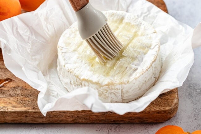 Grilled Brie with Peaches