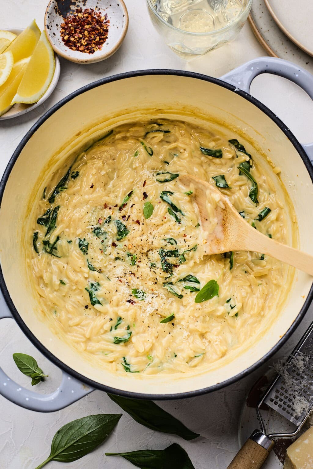 Creamy Orzo {One Pot} - Two Peas & Their Pod