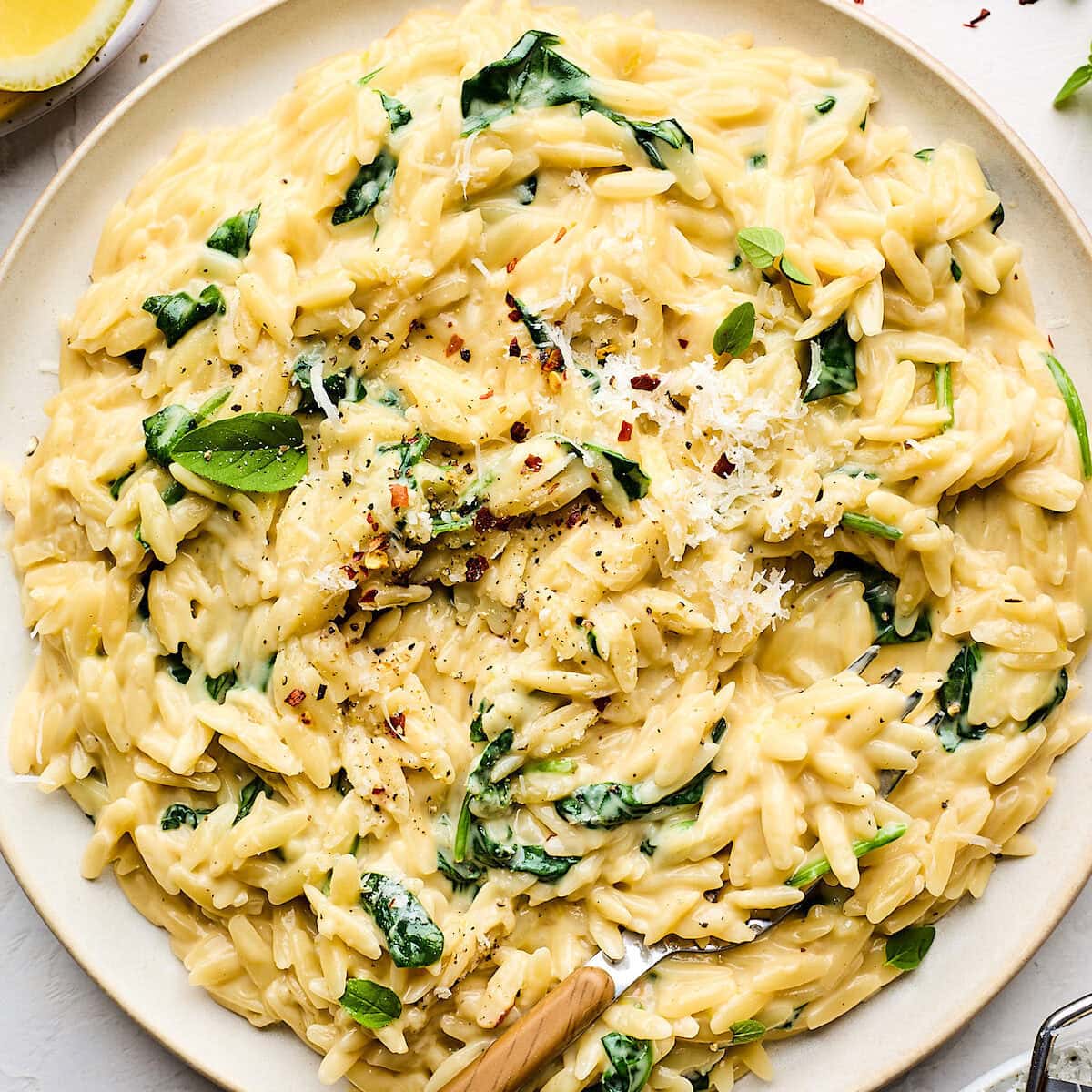 Creamy Orzo {One Pot} - Two Peas & Their Pod