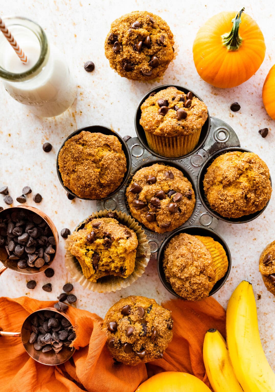 Pumpkin Banana Muffins {Easy} - Two Peas & Their Pod