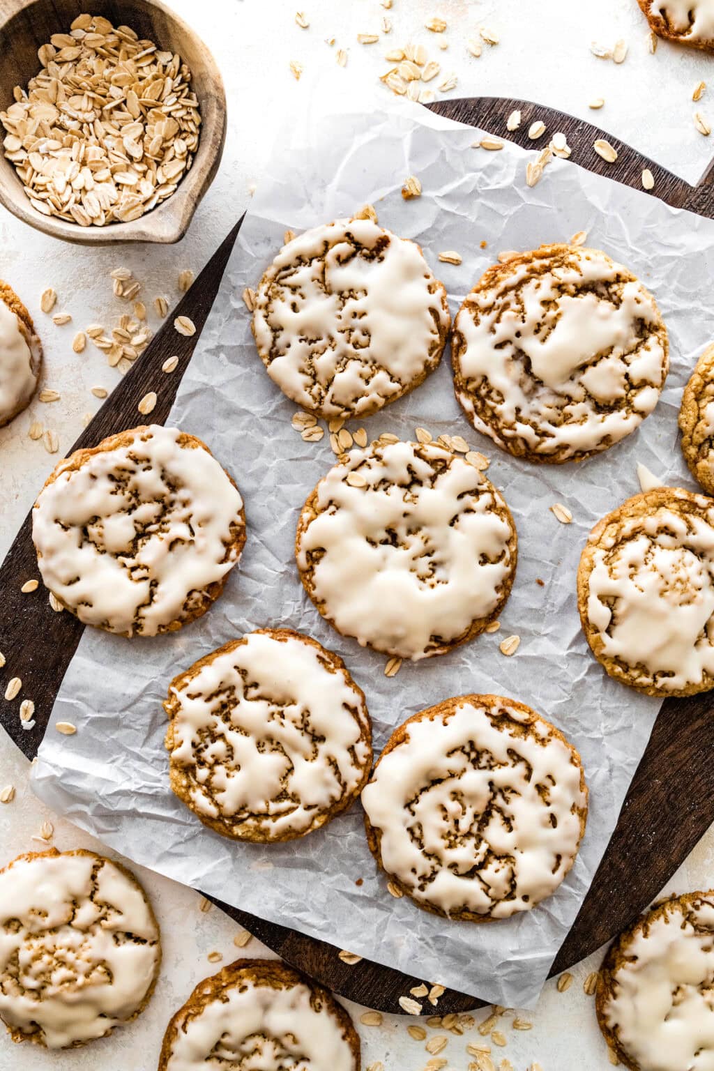 Iced Oatmeal Cookies