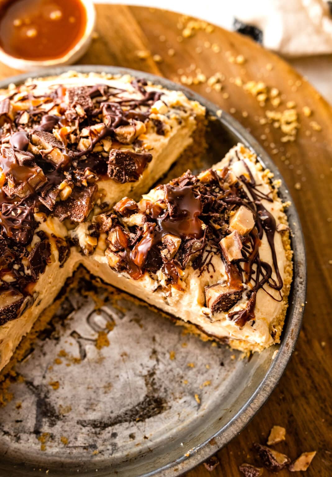 Salted Caramel Toffee Pie