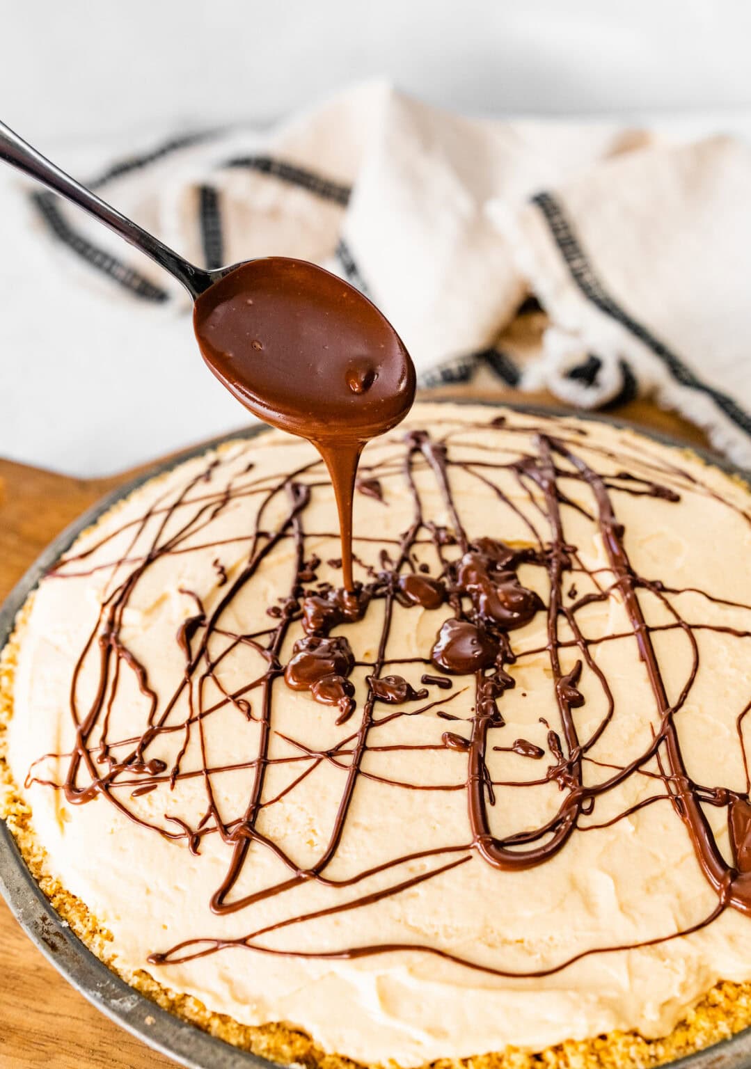 Salted Caramel Toffee Pie