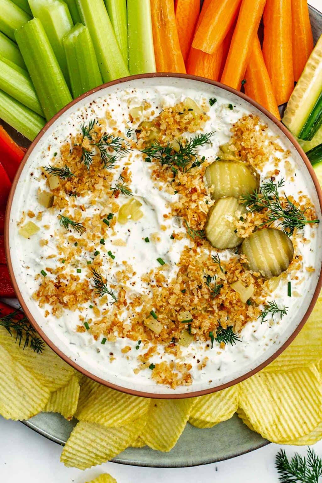 Easy Dill Pickle Dip - Two Peas & Their Pod