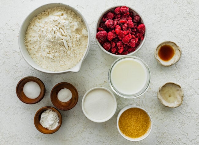 Raspberry Almond Biscuits