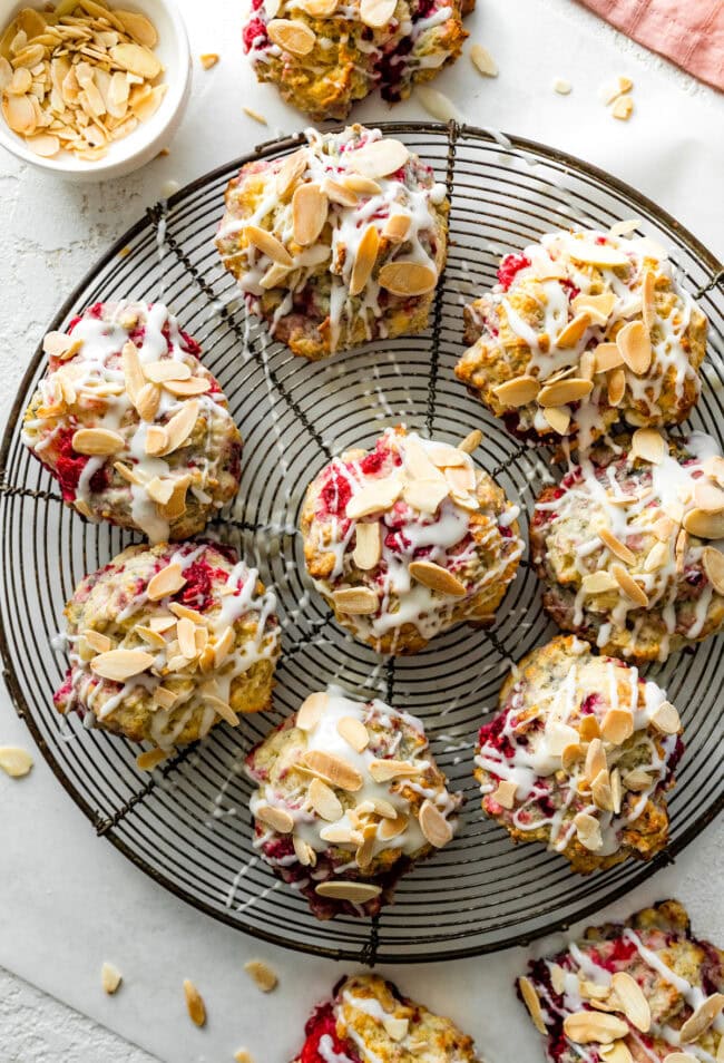 Raspberry Almond Biscuits