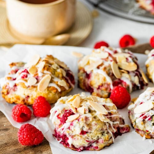 Raspberry Almond Biscuits
