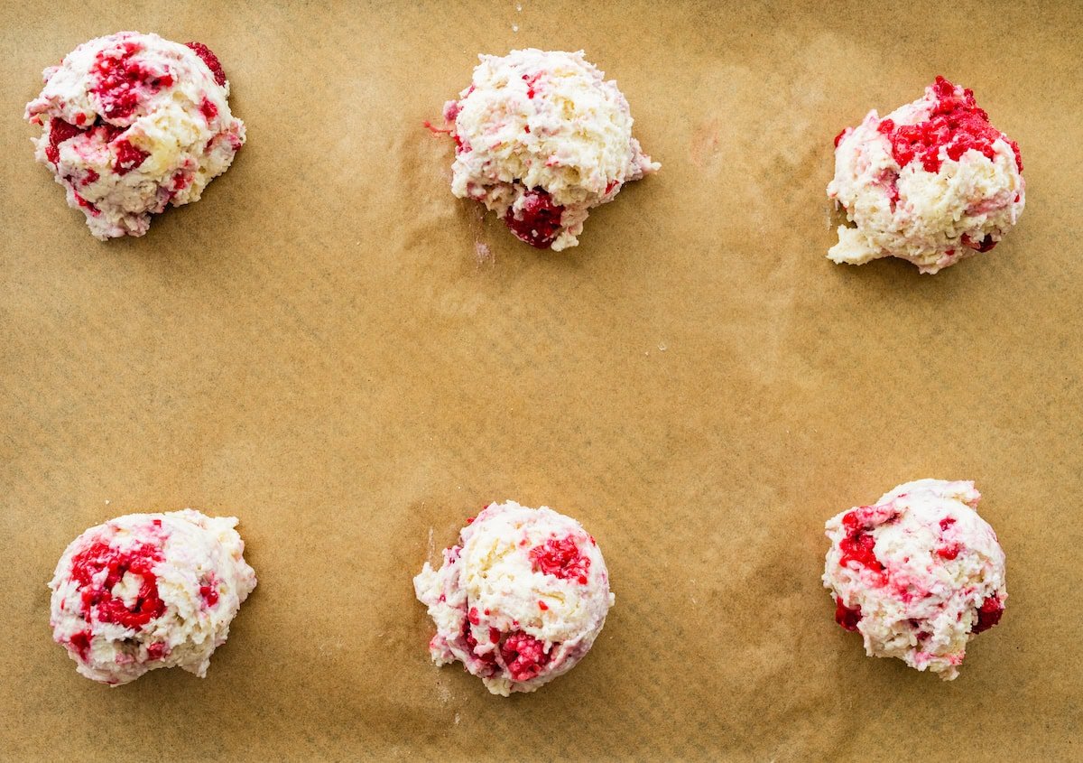 Raspberry Almond Biscuits
