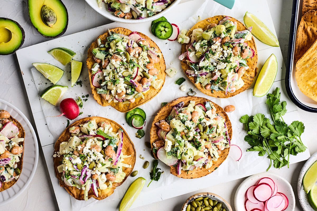 Crispy Southwestern Salad Tostadas