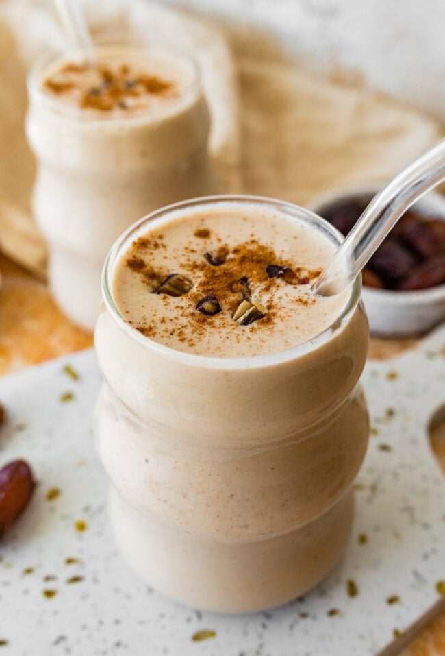 Healthy Date Shake {High Protein!} - Two Peas & Their Pod