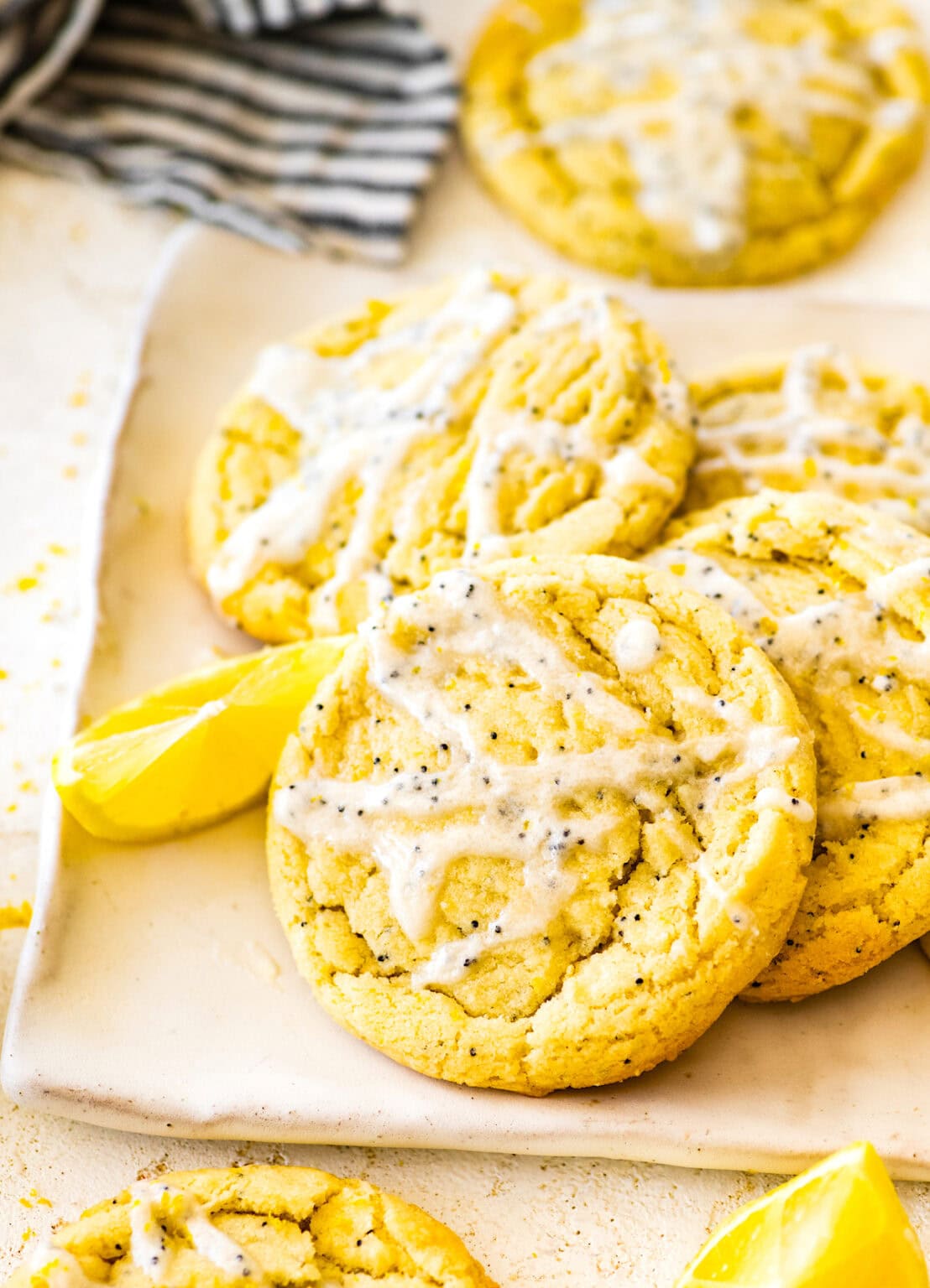 Chewy Lemon Poppy Seed Cookies