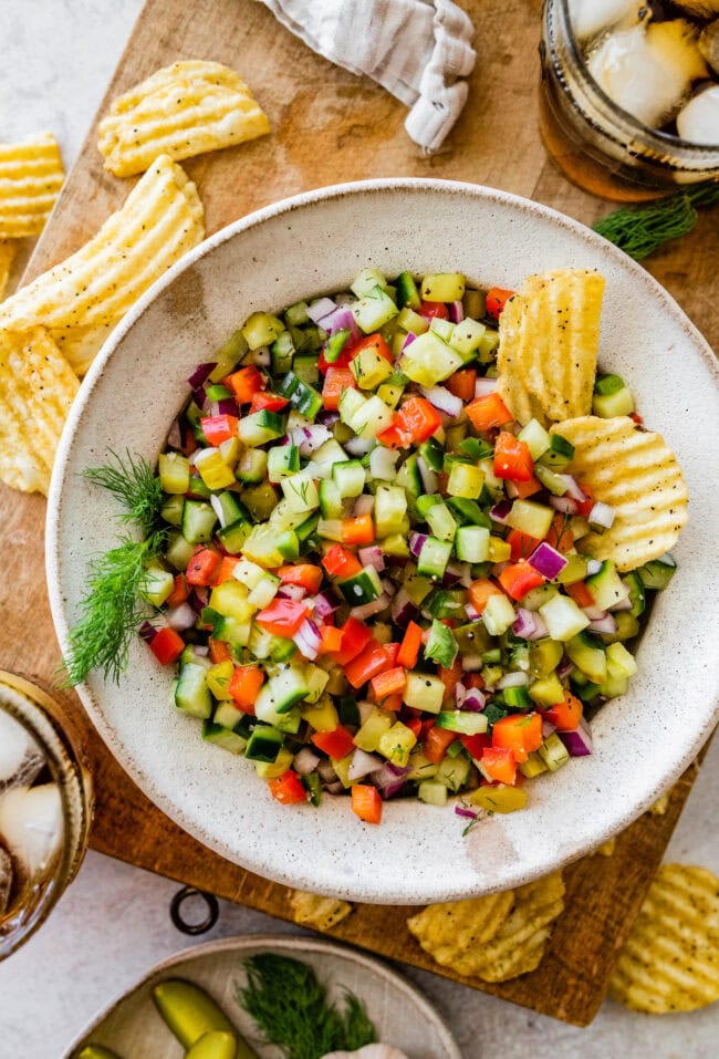 Pickle de Gallo (Fresh & Crunchy) - Two Peas & Their Pod