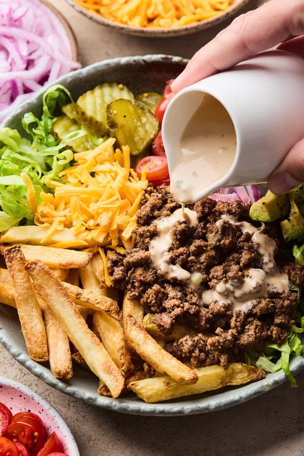 Easy Burger Bowls with Special Sauce - Two Peas & Their Pod