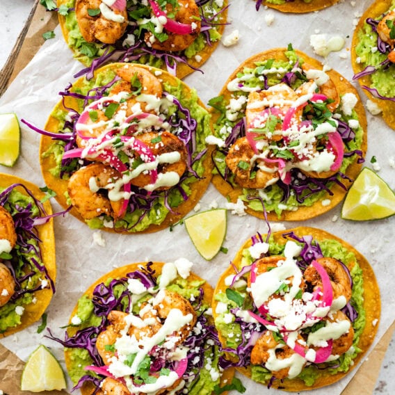 Shrimp Tostadas (30-Minute Meal) - Two Peas & Their Pod