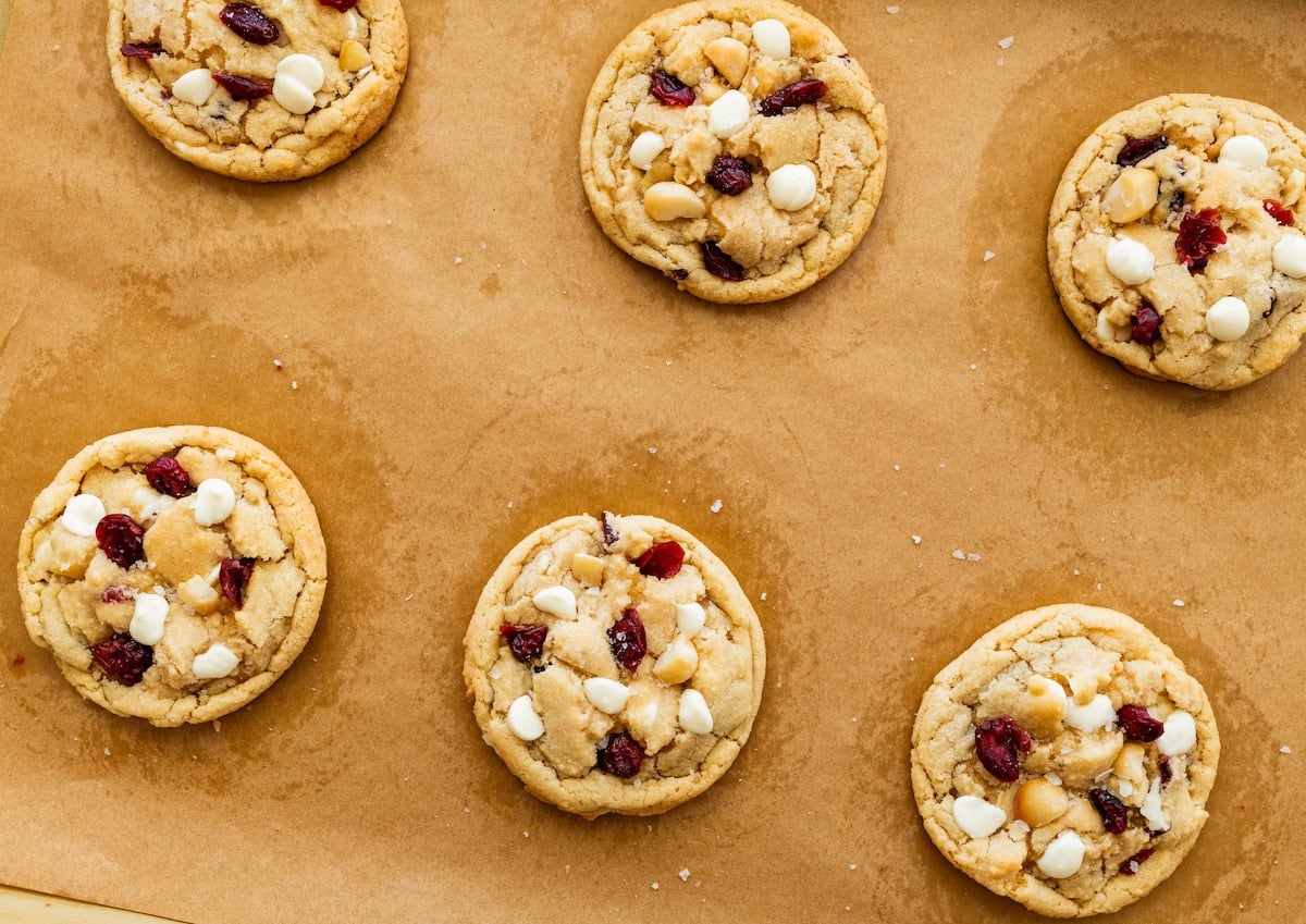 Cranberry White Chocolate Macadamia Nut Cookies