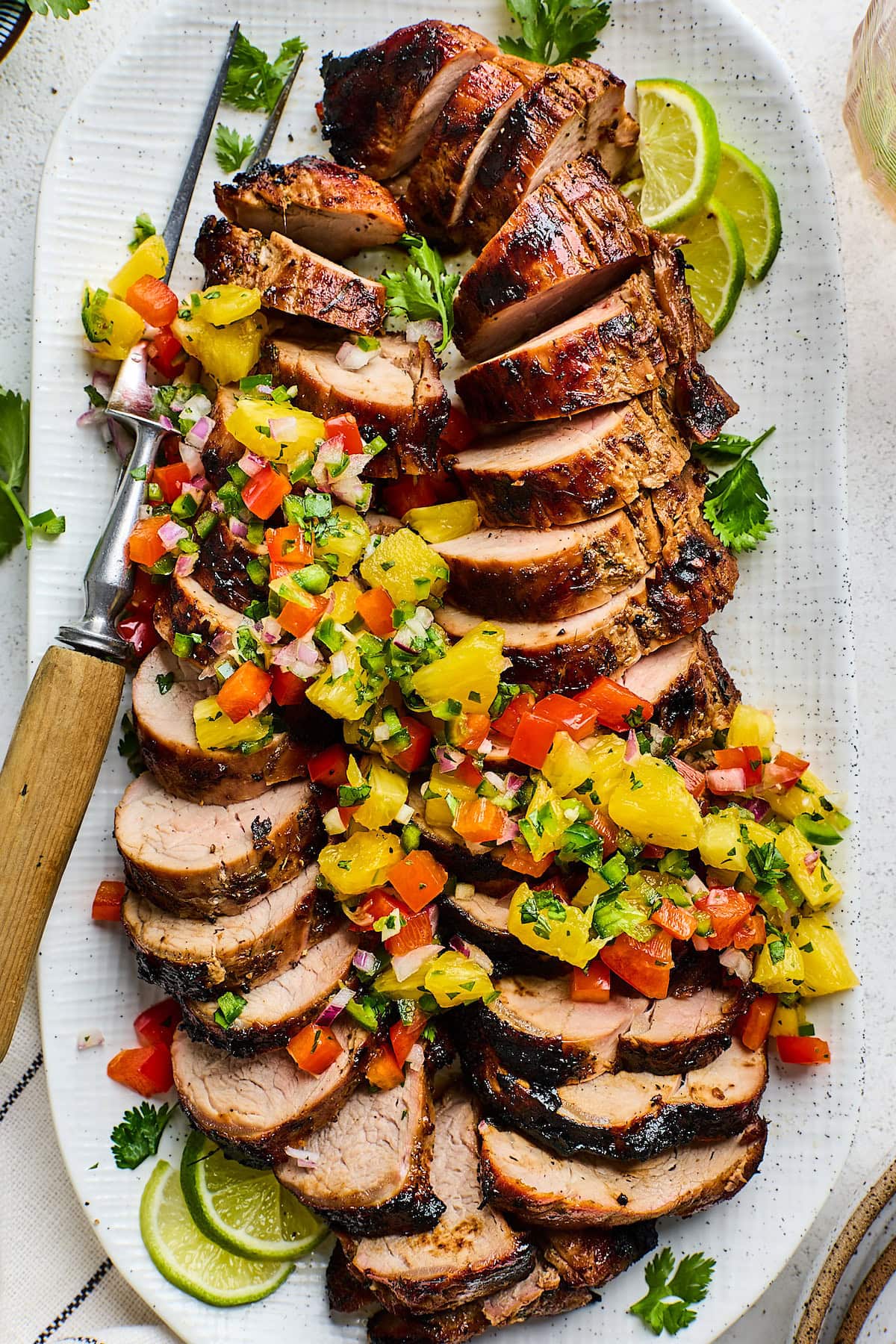 Grilled Pork Tenderloin with Pineapple Salsa